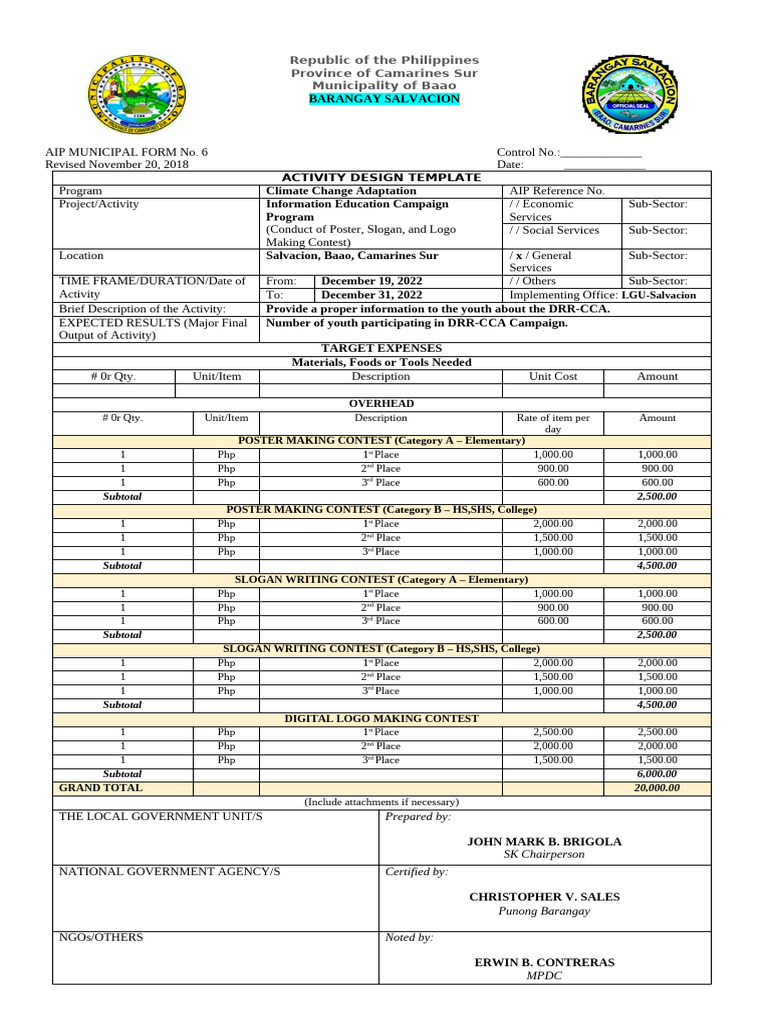 Activity Designs For Fiesta | PDF