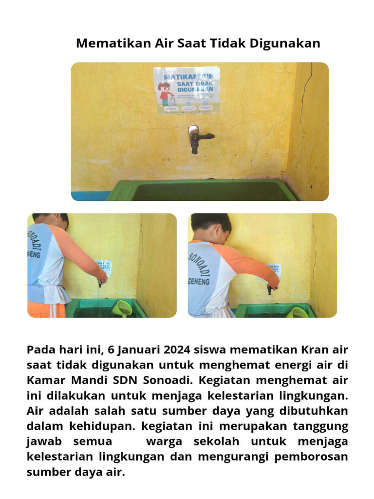 Himbauan Hemat Air | PDF