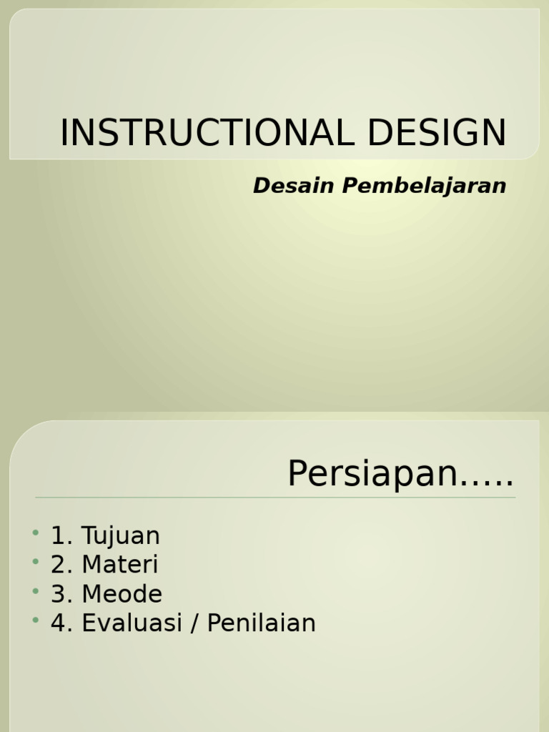 INSTRUCTIONAL DESIGN | PDF