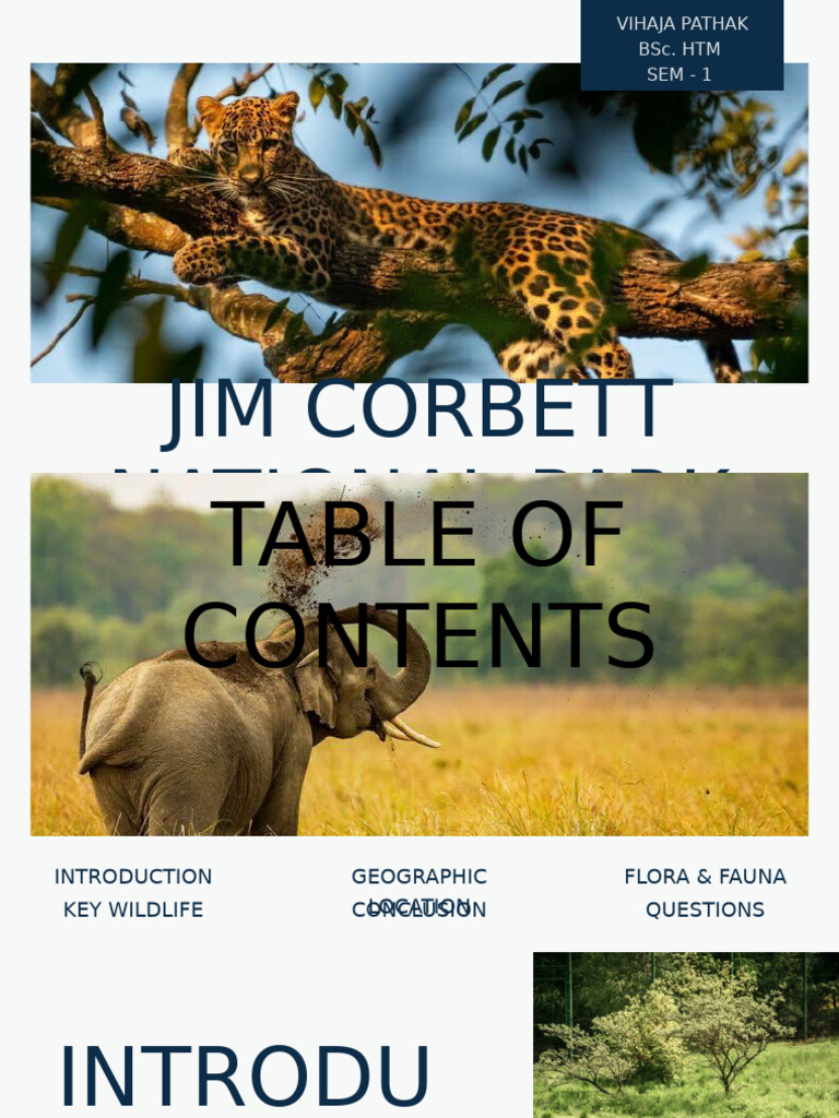 Overview of Jim Corbett National Park | PDF | Natural Environment | Ecology