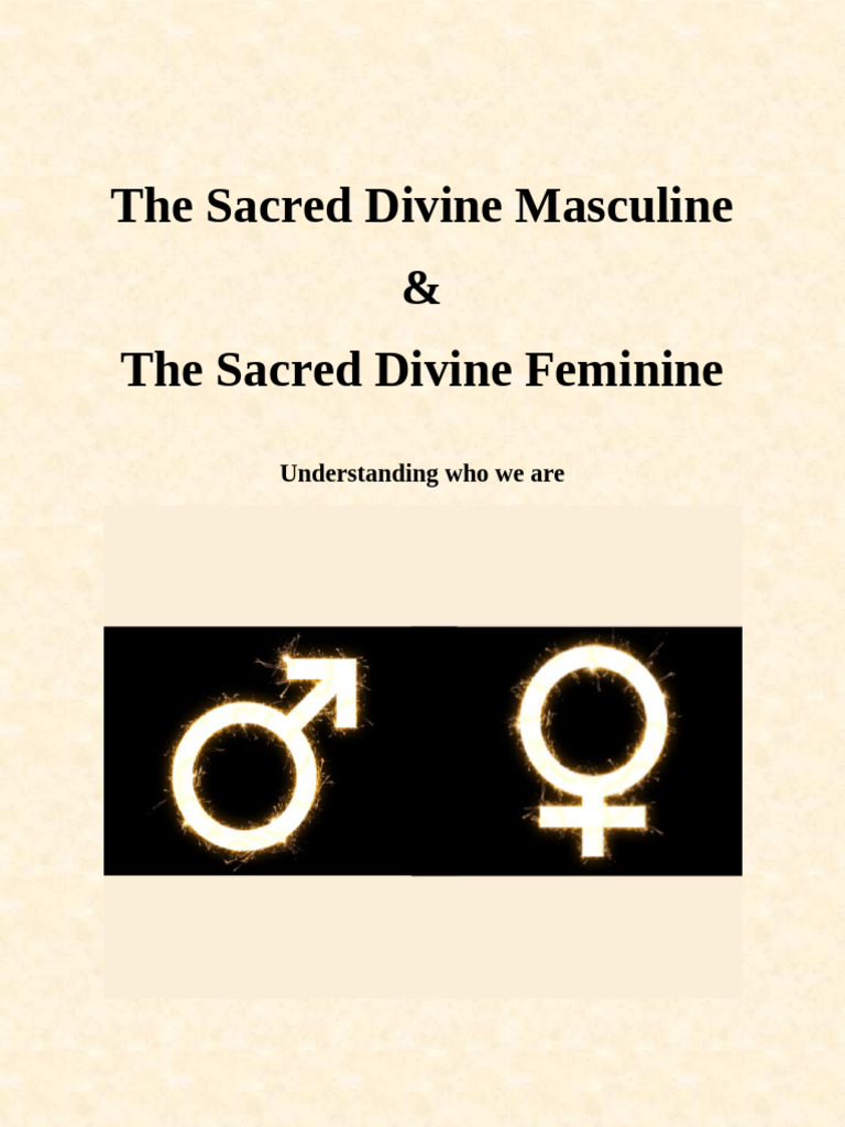 0 Sacred Divine Masculine and Sacred Divine Feminine | PDF | Femininity ...