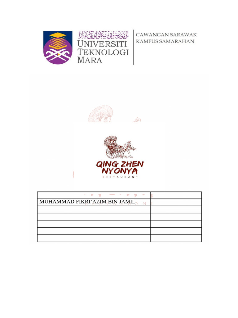 BP Report - Qing Zhen Nyonya Restaurant | PDF | Parental Leave | Employment