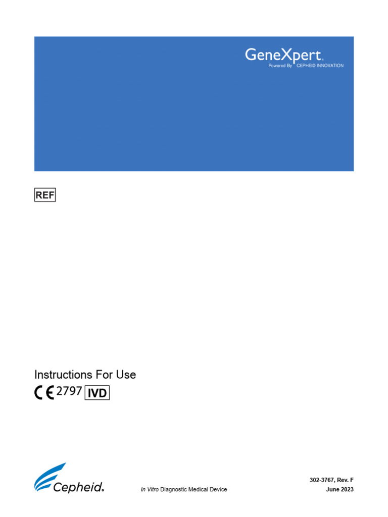 Xpert HIV-1 Qual XC ENGLISH CE-IVD Package Insert 302-3767 Rev F | PDF ...
