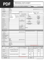 Cs Form No. 212 Revised 2025 Personal Data Sheet Pds 2 | PDF | Government And Personhood | Justice