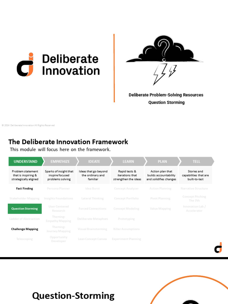 Question Storming Downloadable Resource Guide | PDF | Innovation | Concept