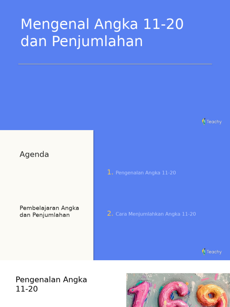 Pengenalan Angka 11-20 dan Penjumlahan | PDF