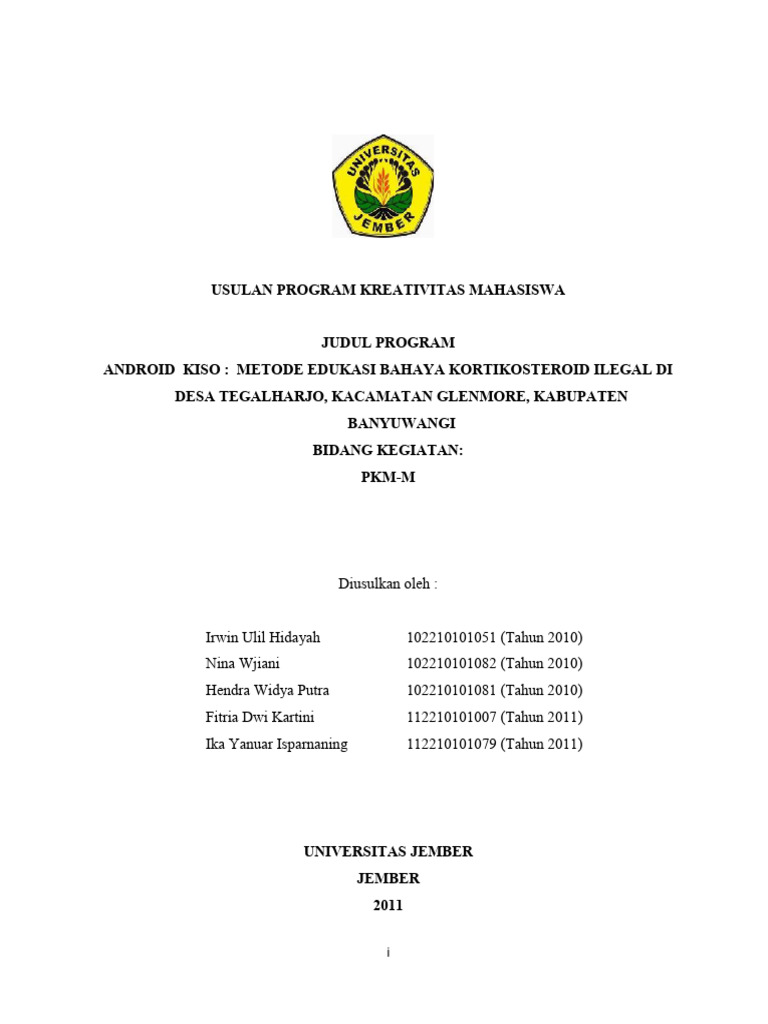 ANDROID KISO METODE EDUKASI BAHAYA KORTIKOSTEROID ILEGAL DI | PDF