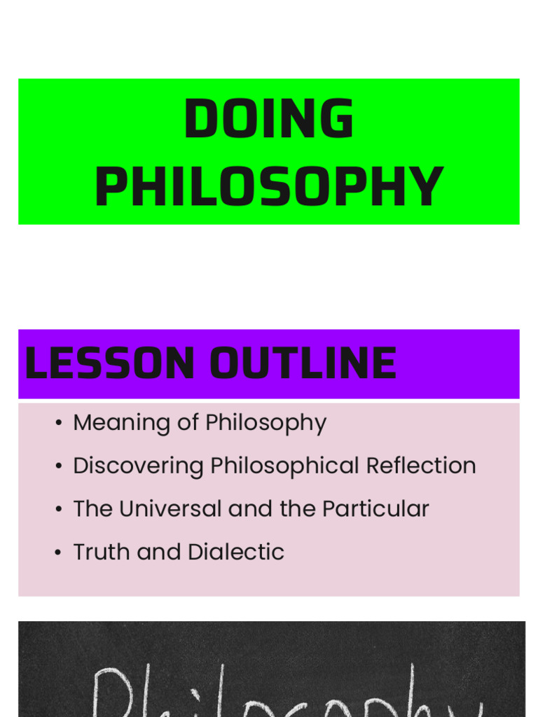 Philosophy: Key Concepts and Reflections | PDF | Dialectic | Truth