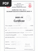 Class 12 Marksheet Format Nepal | PDF | Nepal