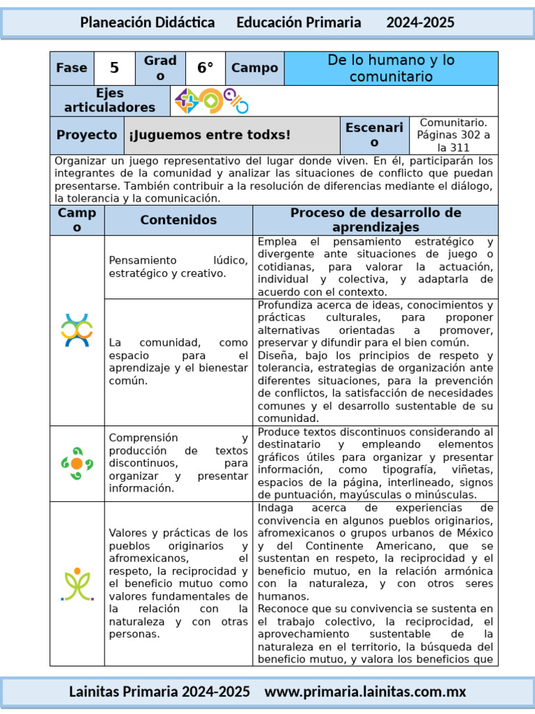 6to Grado Febrero - 08 Juguemos Entre Todxs (2024-2025) | PDF ...