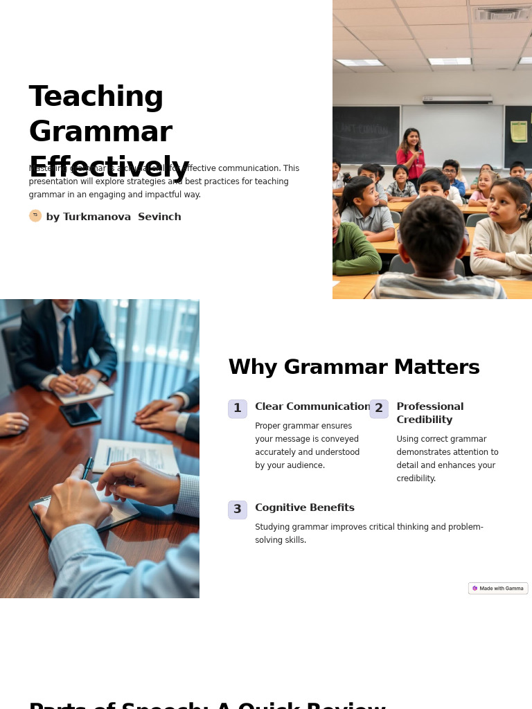Teaching Grammar Effectively | PDF | Grammatical Tense | Verb