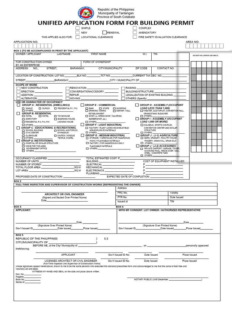 Unified Application | PDF | Notary Public