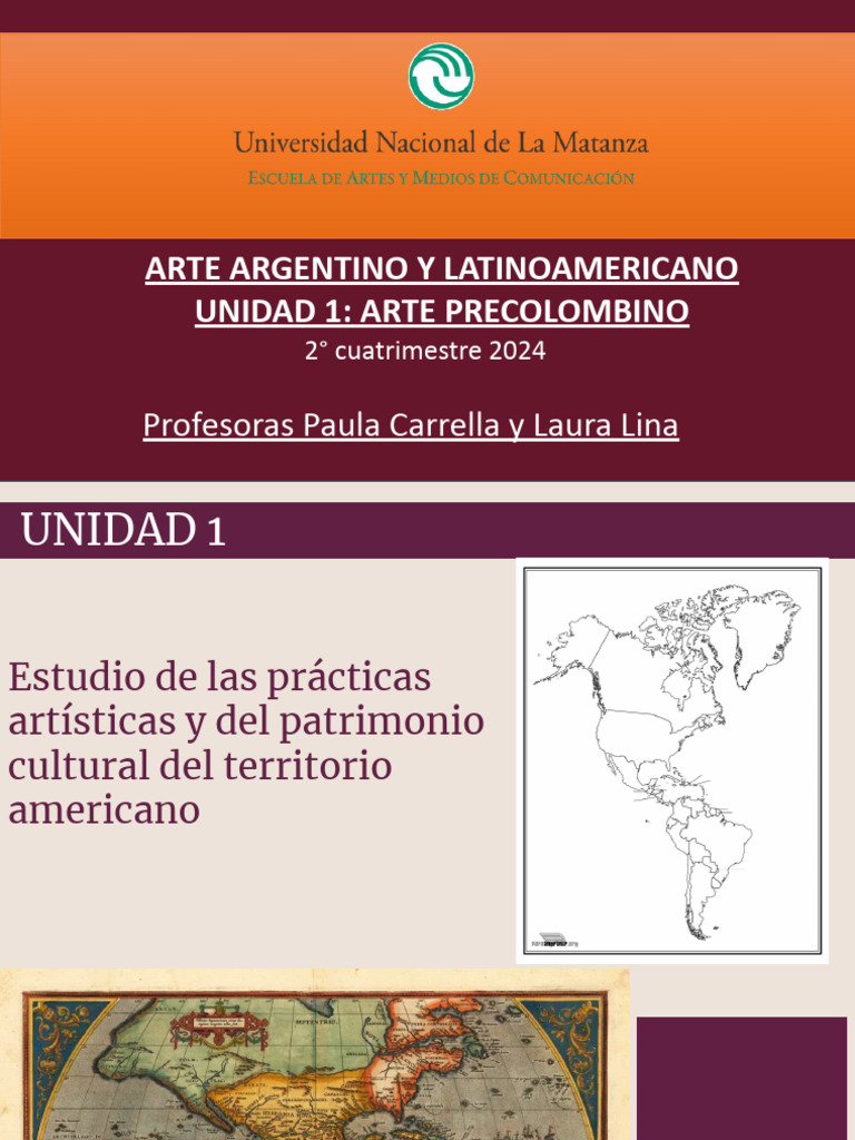 Unidad 1 - Arte Precolombino | PDF | Era precolombina | Civilización maya
