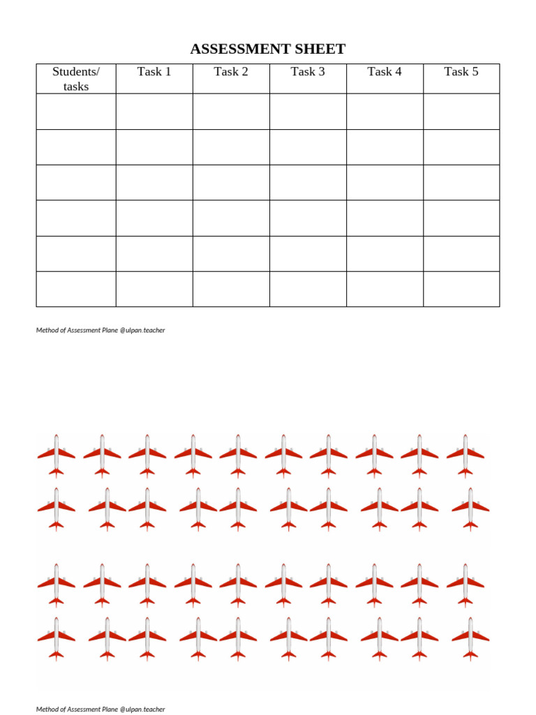 Assessment Plane | PDF