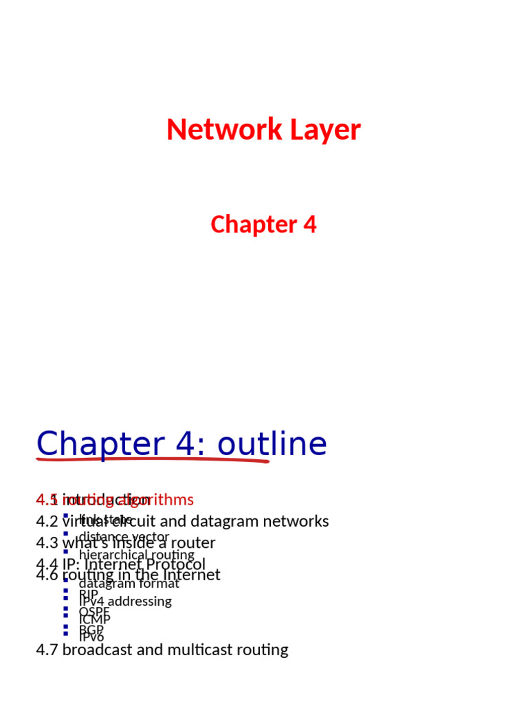 4. Network Layer - Part 3 | PDF | Routing | Internet Protocols