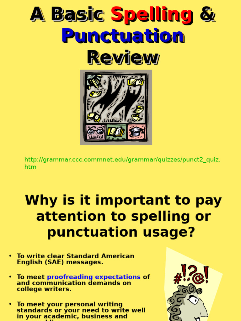 Basic Spelling and Punctuation Guide | PDF | Bracket | Comma