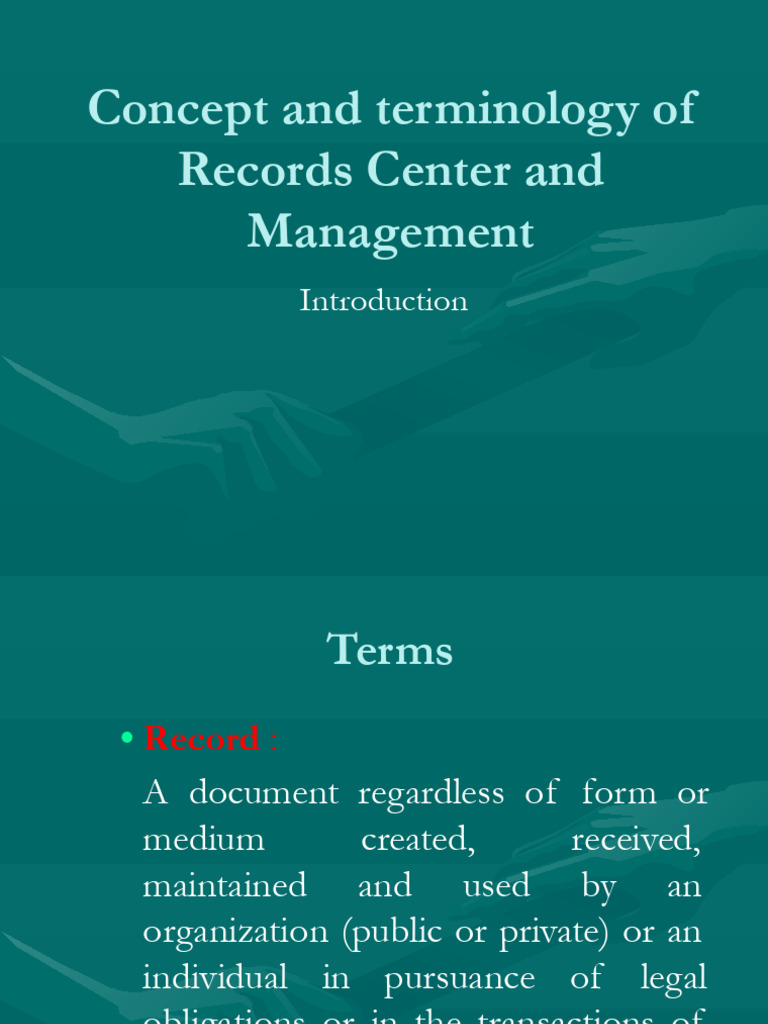 Records centres-General notes.ppt | PDF | Securities | Emergency