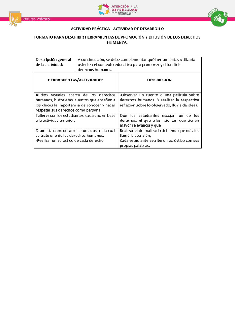 Desarrollo de Actividades | PDF
