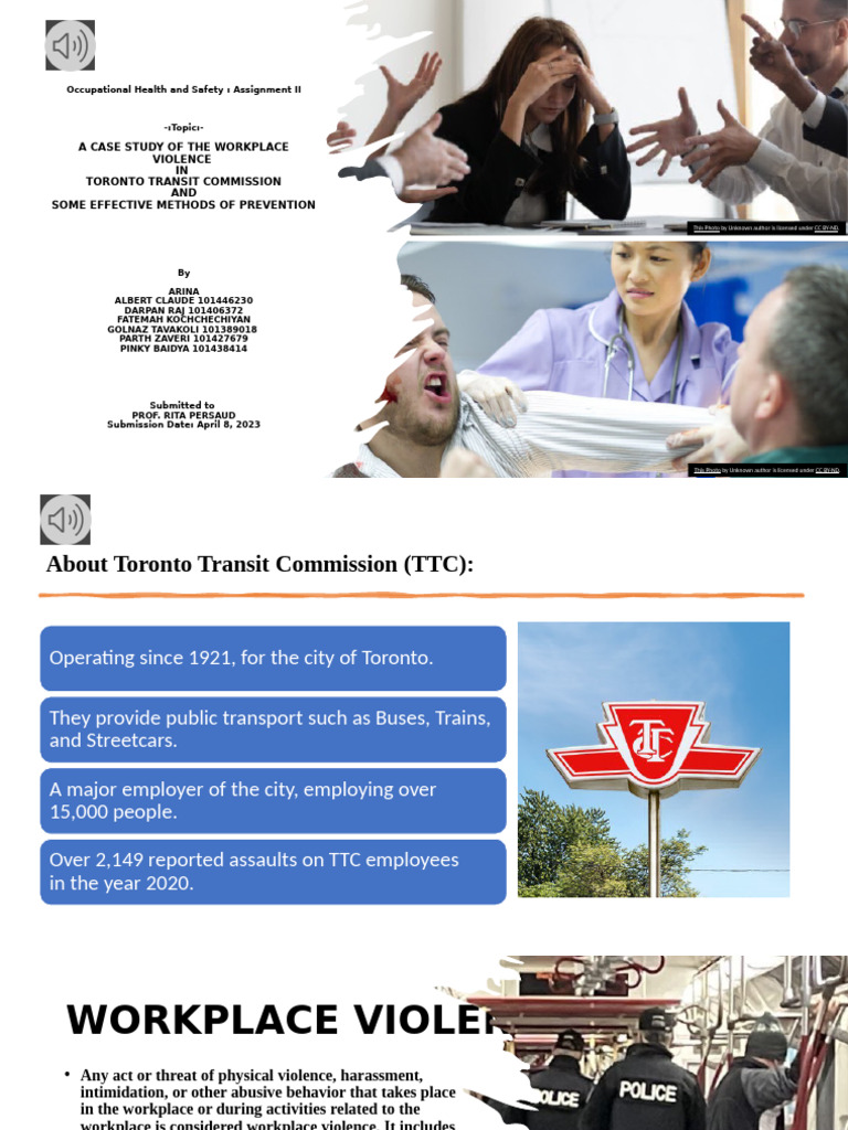TTC Workplace Violence | PDF | Violence | Employment