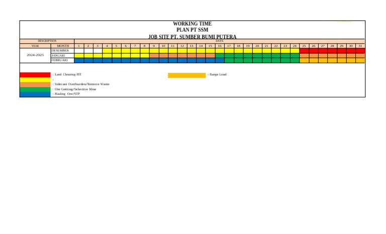 Time Plan Schedule BNN (1) | PDF