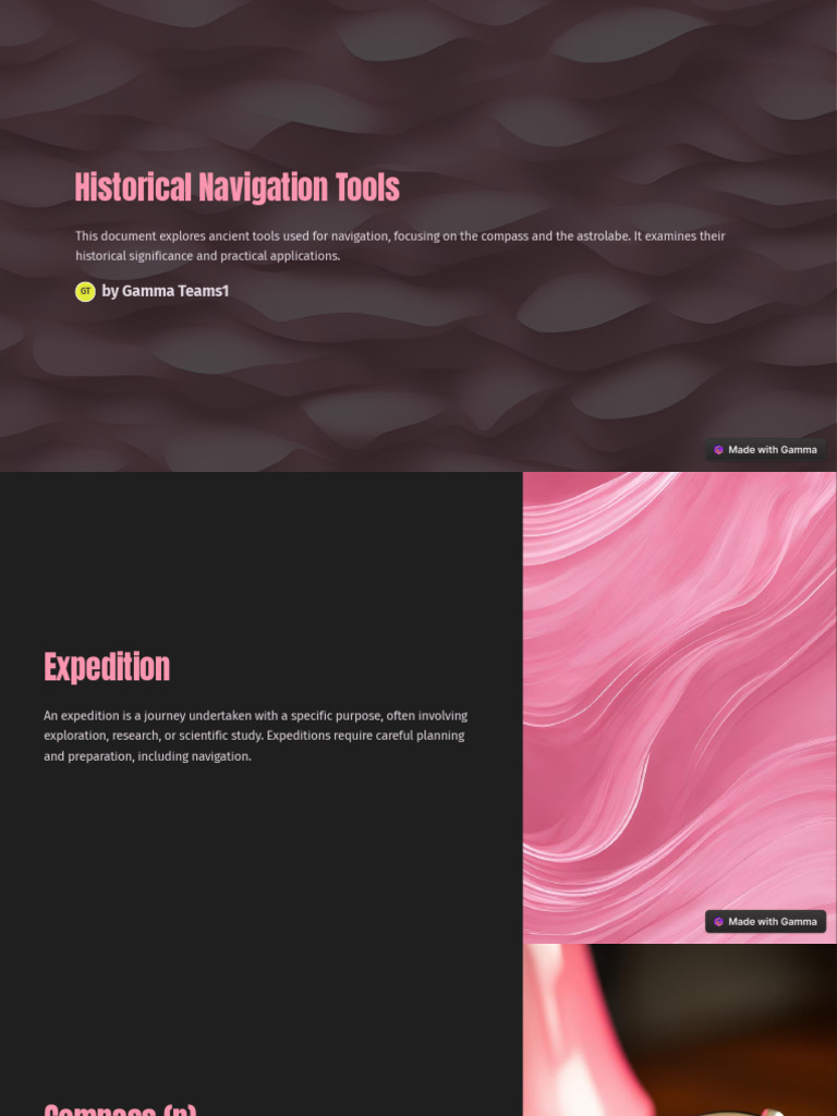 Ancient Navigation Tools Explained | PDF