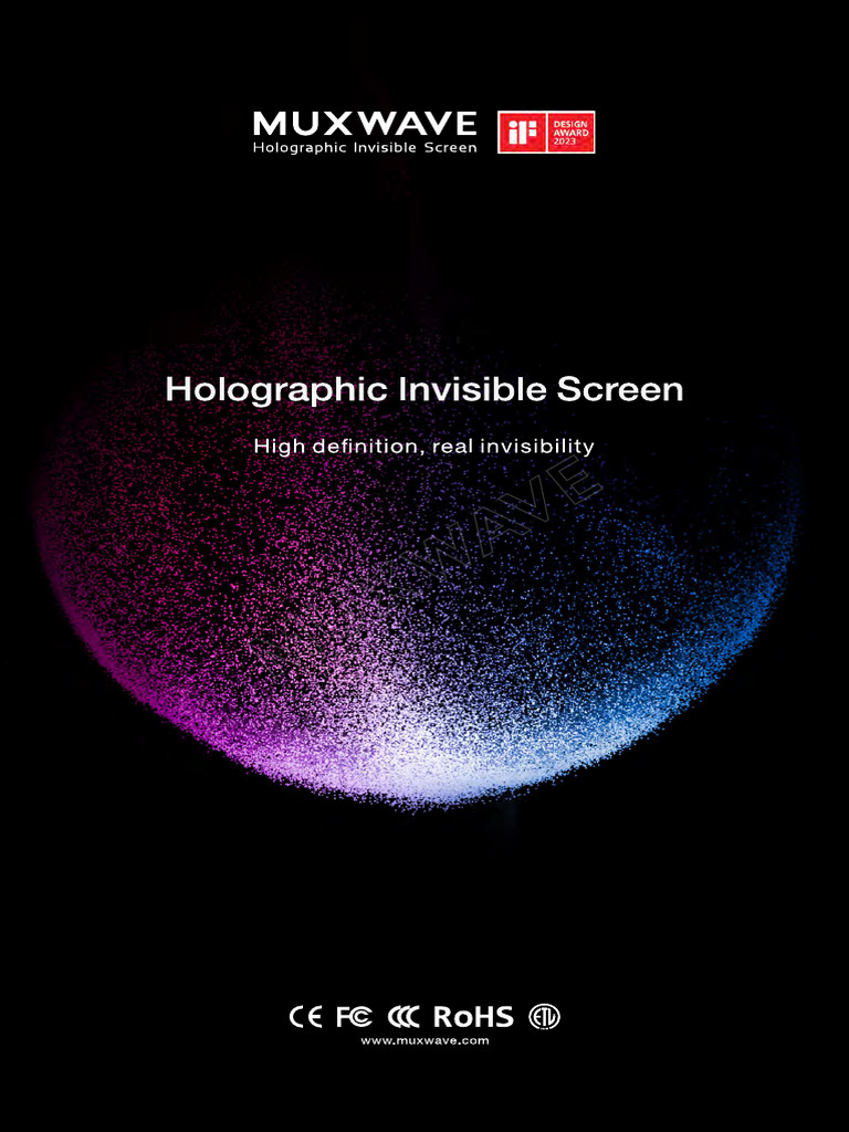 MUXWAVE Holographic Invisible Screen - 01 | PDF
