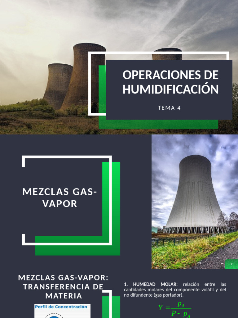 Operaciones de Humidificación y Transferencia | PDF | Humedad | Temperatura