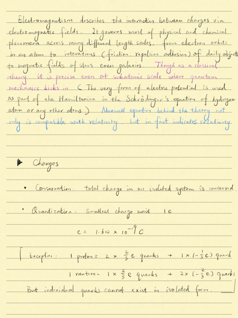 Electrostatics - Charges and Fields | PDF | Electric Charge | Fundamental Interaction