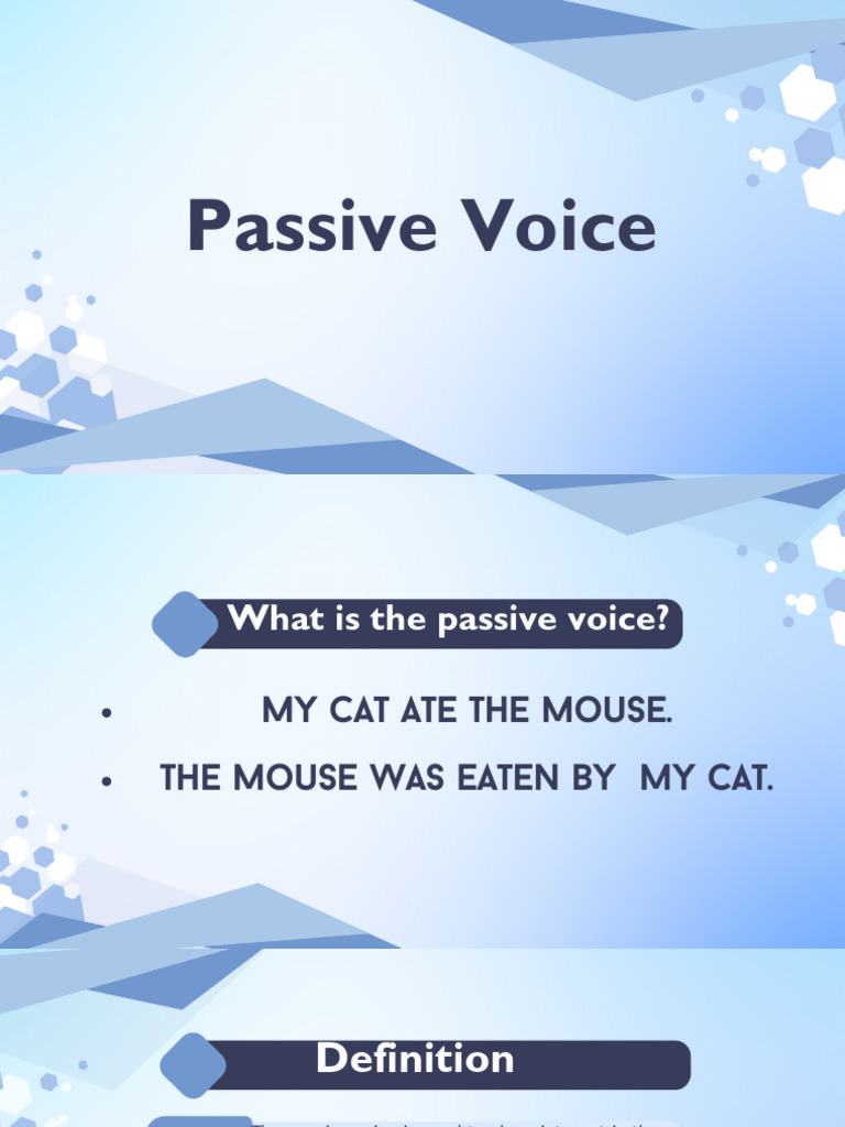 passive Voice | PDF
