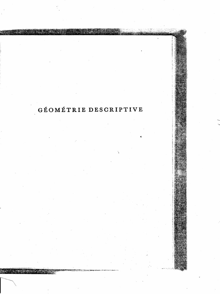 1 Geometrie Descriptive - Chapitre 1 | PDF