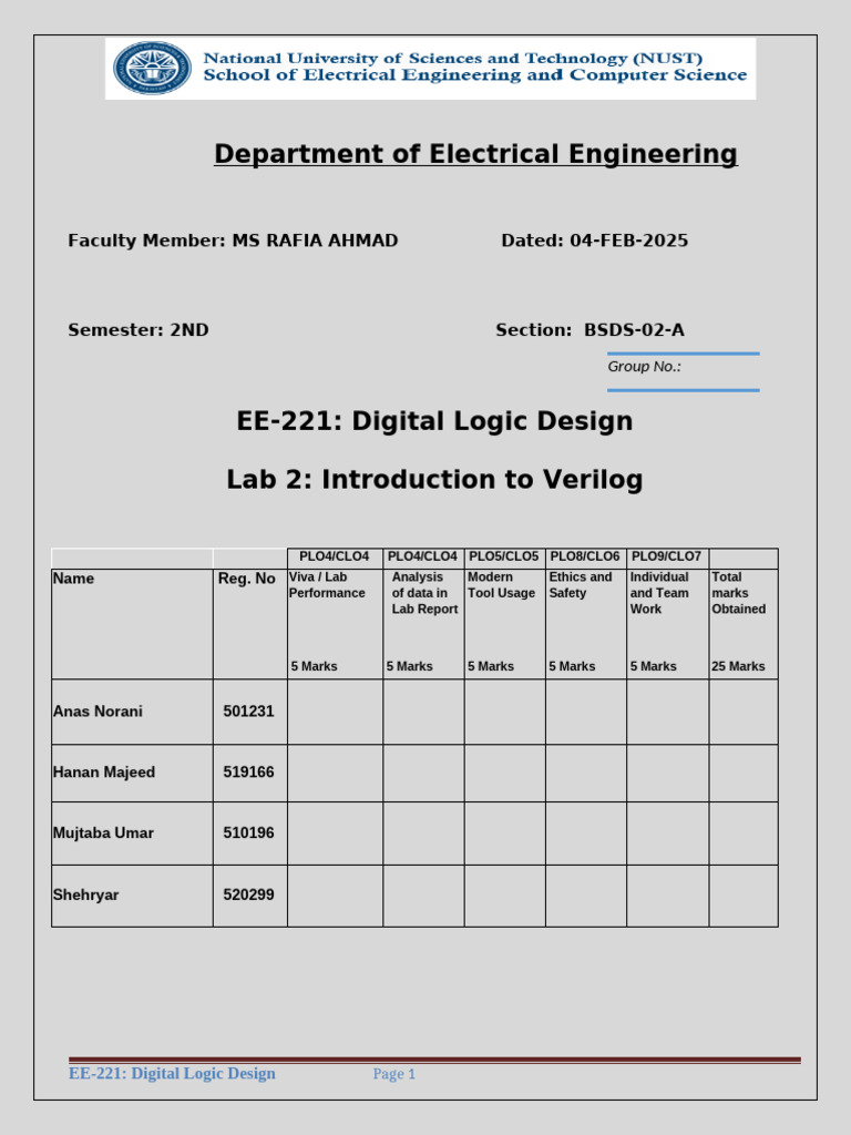 Lab_2_DLD | PDF | Logic Gate | Logic Synthesis