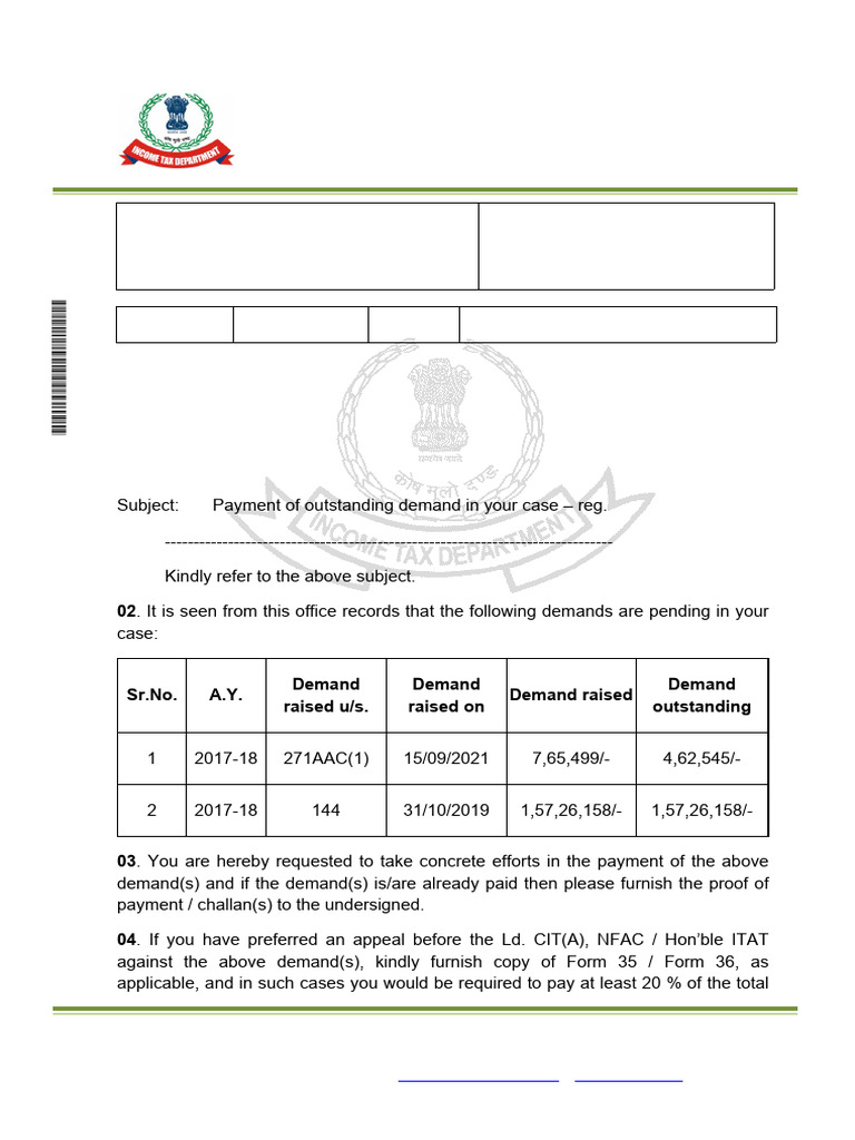 AAFTS3619C - Issue Letter - 1073398845 (1) - 18022025 | PDF | Taxes