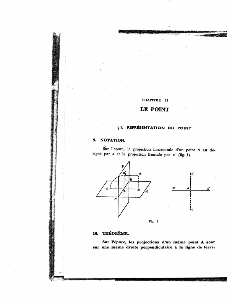 2 Geometrie Descriptive - Chapitre 2 - Le Point | PDF