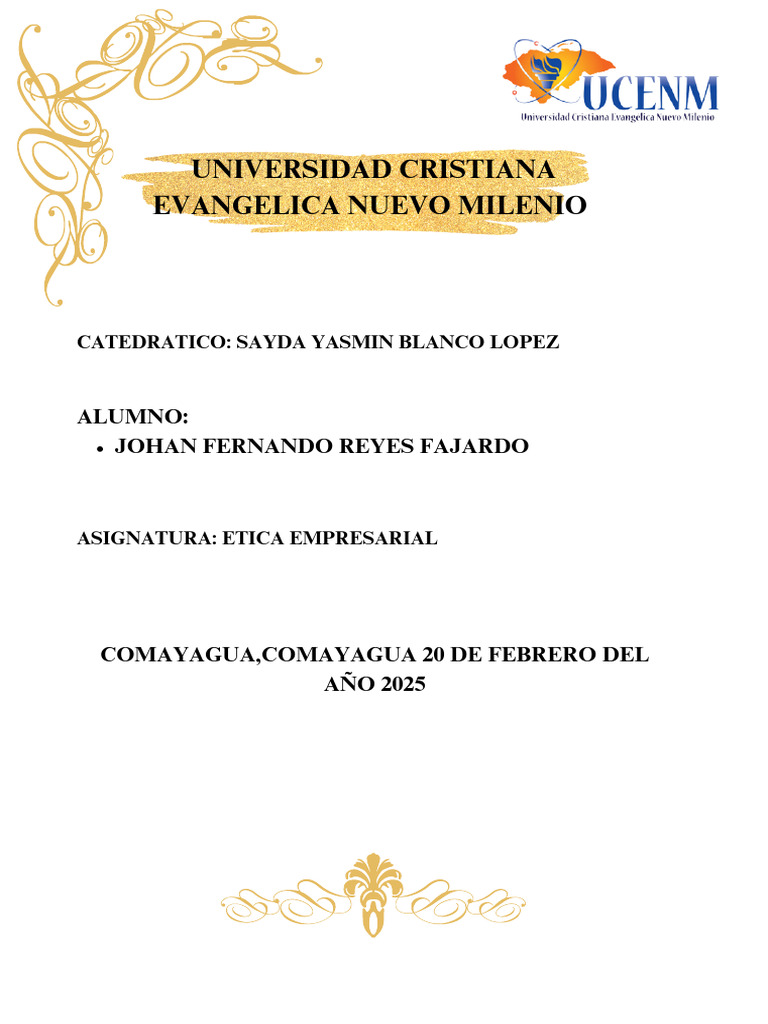 Johan Fernando Reyes Fajardo | PDF