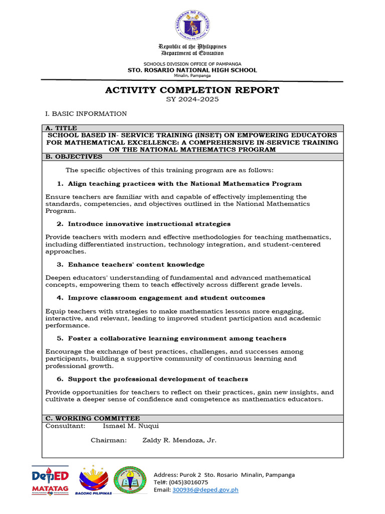 ACR-INSET | PDF | Teachers | Differentiated Instruction