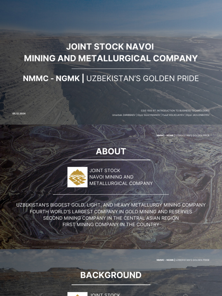 NMMC - Presentation | PDF | Mining | Metallurgy