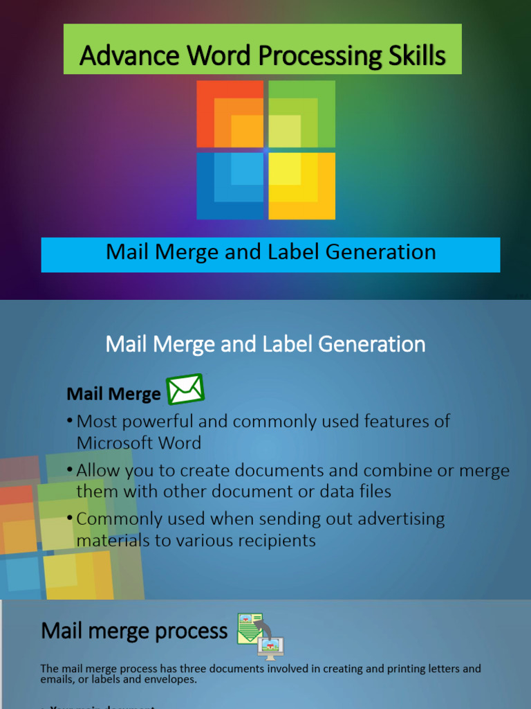Copy of Lesson 3 Advance Word Processing Skills | PDF | Mail | Envelope