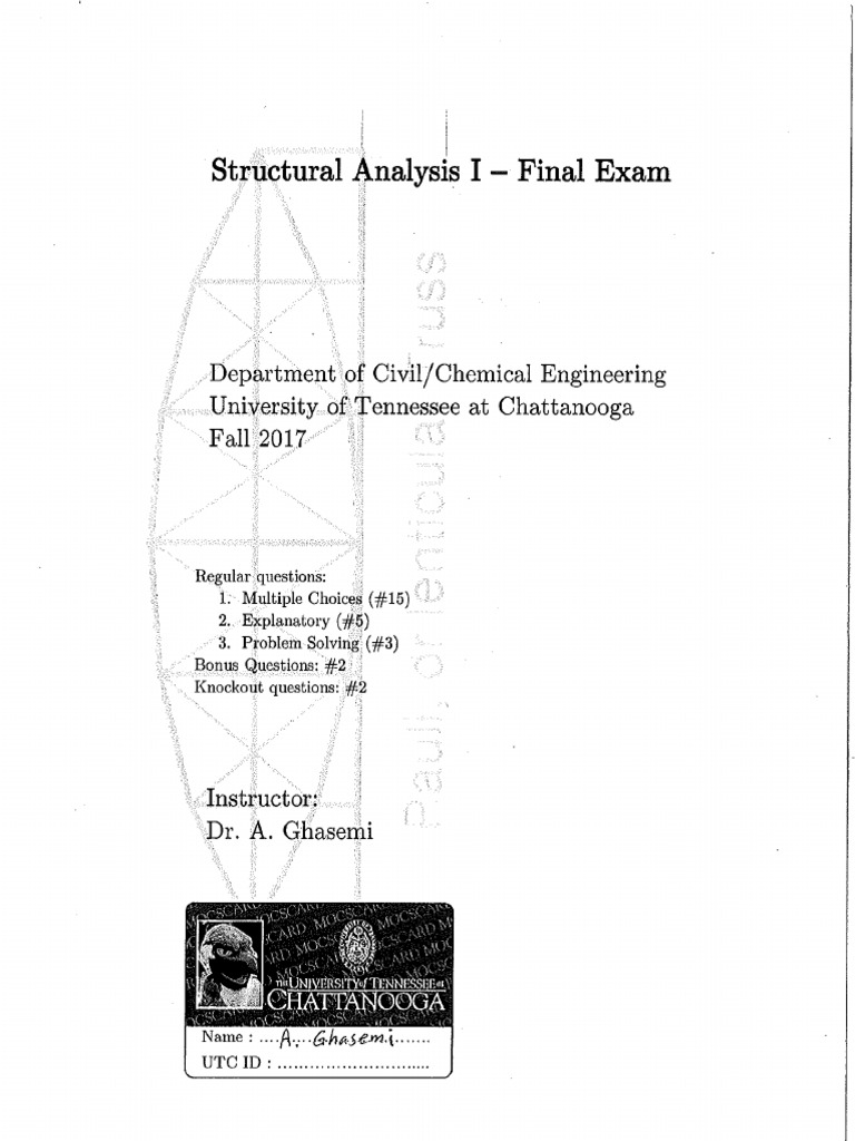 Final Exam Solution | PDF