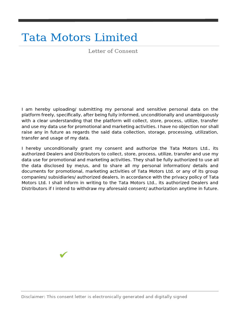 TML Consent File | PDF