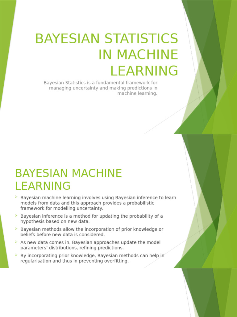 Bayesian Statistics in Machine Learning - 093615 | PDF | Bayesian Inference | Statistical Inference