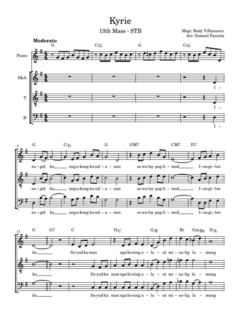 Kyrie - 13th Mass | PDF