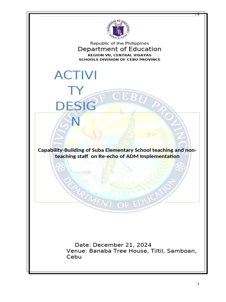 ADM Implementation Training for Teachers | PDF