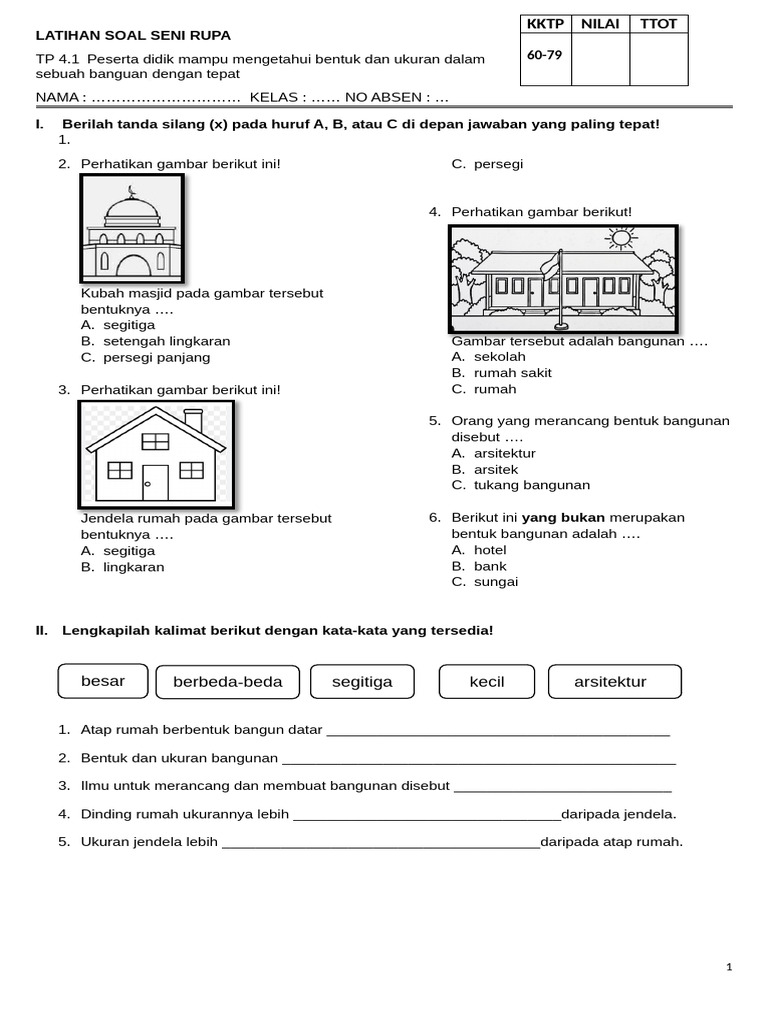 Latihan Soal Seni Rupa Pel 4 | PDF