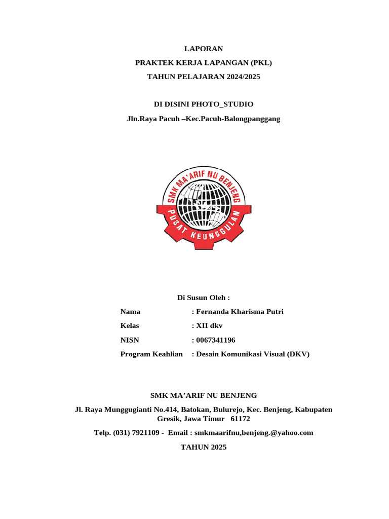 Laporan PKL Fernanda XII DKV | PDF