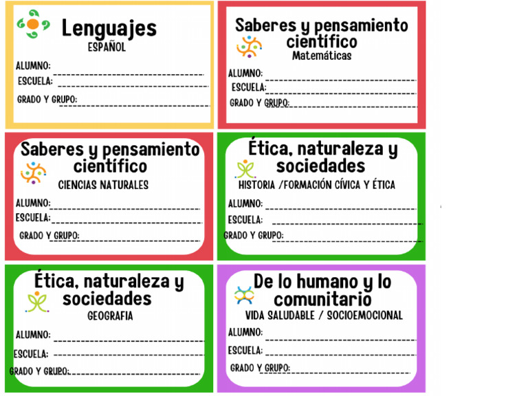 Etiquetas X Campos Formativos 2 | PDF