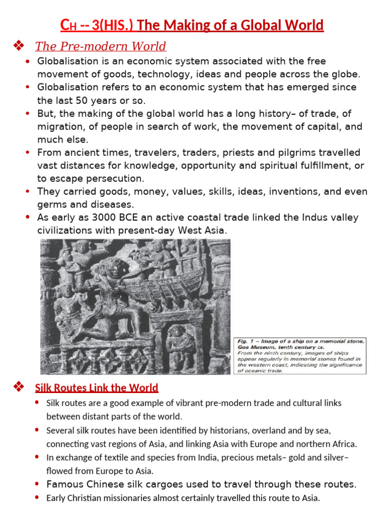 History of Globalization and Trade | PDF | Silk Road | Asia