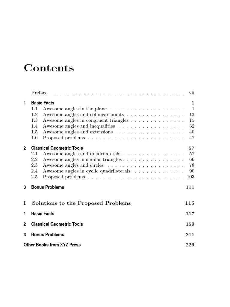 Awesome Angles For Mathematics Competitions Book1 Look Inside | PDF ...