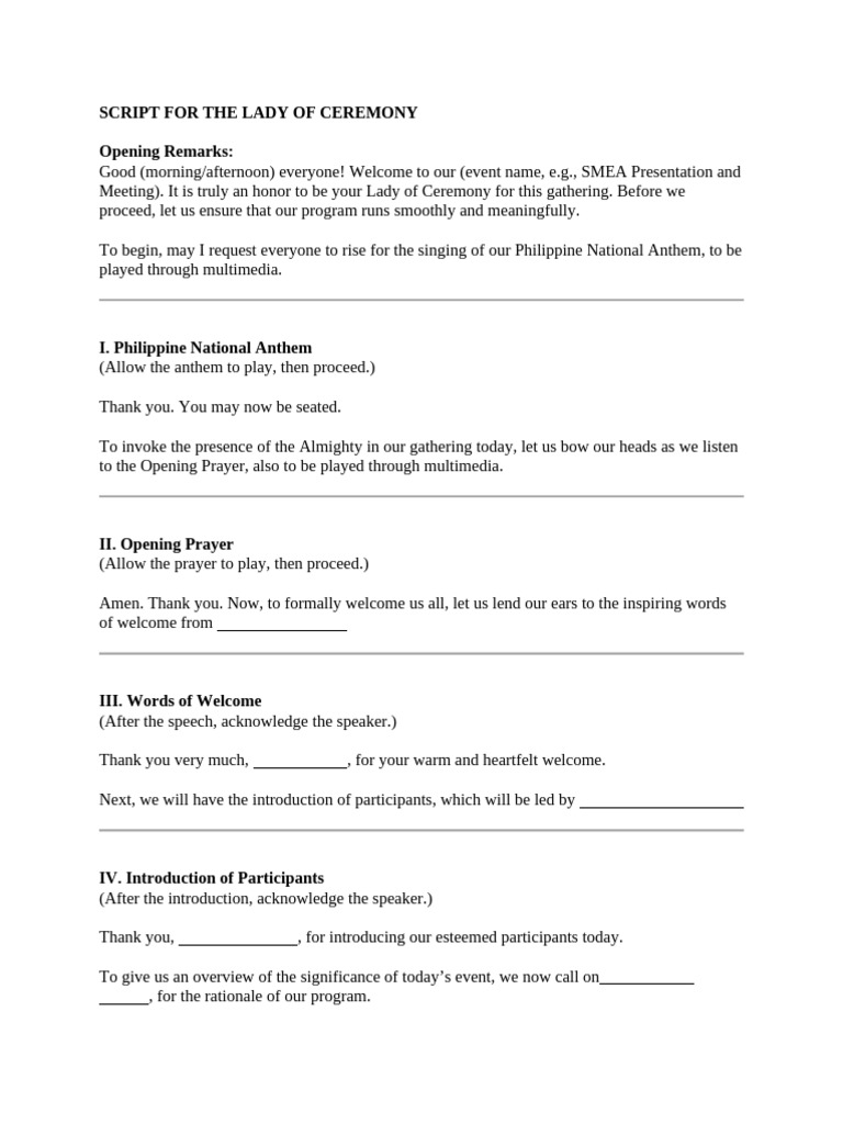 School Monitoring Evaluation and Adjustment Program EMCEE Script | PDF