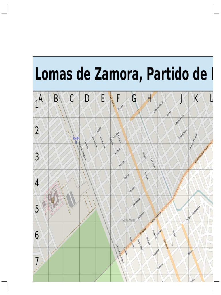 Mapa Mural 3x3 Lomas de Zamora | PDF