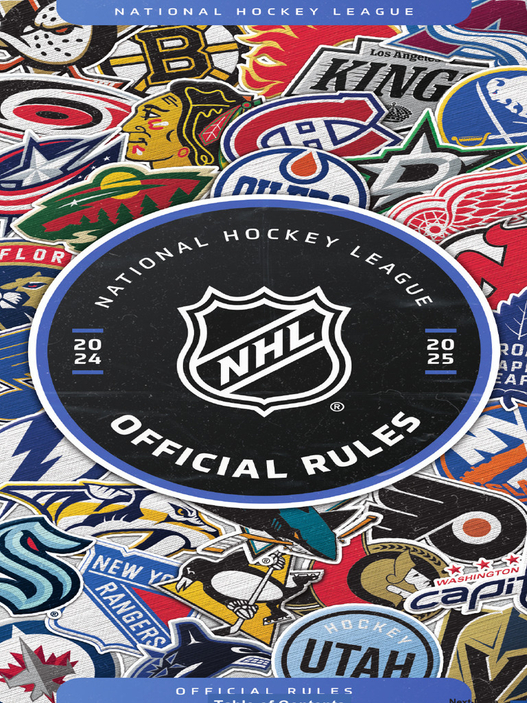 NHL Official Rules 2024-2025 | PDF | Sports | Ice Sports